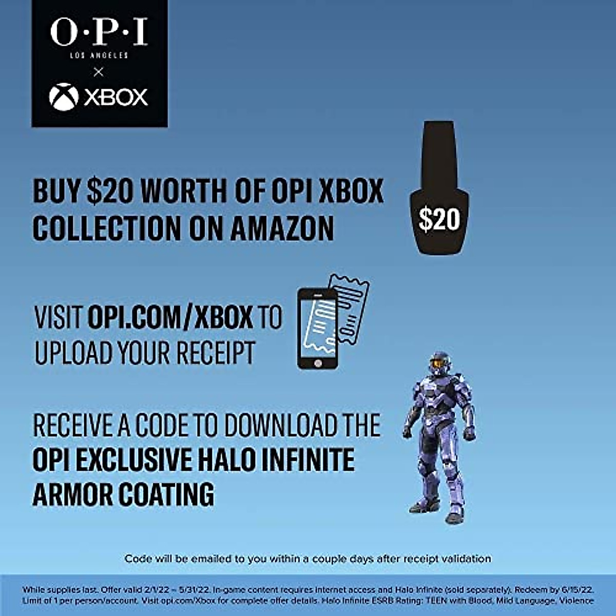 OPI Nail Lacquer, Sage Simulation, Green Nail Polish, Xbox Collection, 0.5 fl. oz.