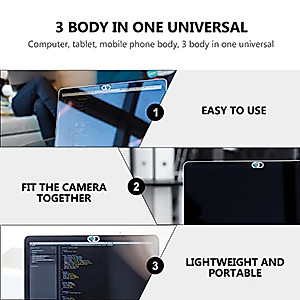 SOLUSTRE Computer Camera Computers Laptops 6 pcs Laptop Webcam Webcam Cover Sticker Blocker for Laptop Webcam Metal Camera Cover Slide Cover Webcam Privacy White Slides Pc Camera
