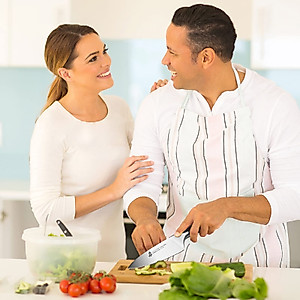 TUO Chef Knife 6 inch - Professional Kitchen Cooking Knife Japanese Gyuto Knives Vegetable Meat and Fruit - German HC Stainless Steel - Ergonomic Pakkawood Handle - Osprey Series with Gift Box