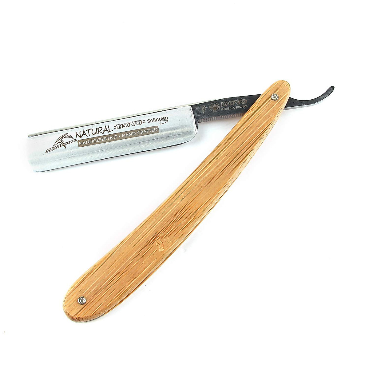 DOVO Natural Straight Razor with Bamboo Handle