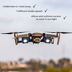 Lume Cube - Lighting Kit for DJI Mavic 2 Pro & Zoom - Compact LED lamp & flash in one - Controllable via Bluetooth app - Easy to attach - for beginners and advanced photographers