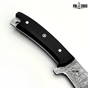 PAL 2000 KNIVES KNI-9982 Handmade Damascus steel Hunting Knife With Sheath