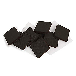 Slipstick GorillaPads CB142 Non-Slip Furniture Pads/Grippers (Set of 8) Furniture Leg Floor Protectors, 2 Inch Square, Black