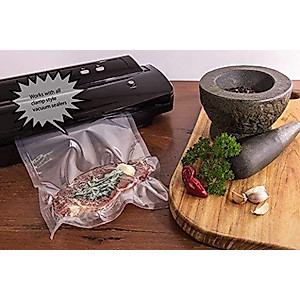 Nutri-Lock Vacuum Sealer Bags, 50 Pint (6x10) & 50 Quart (8x12) & 50 Gallon (11x16) Vac Seal Bags, Commercial Grade with BPA Free, Perfect for Sous Vide and Vac Storage