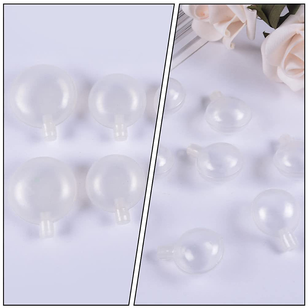 Toyvian 100pcs Rattle Box Repair Toy Squeakers Rattle Balls Rattles Boxes Mixed for Sewing in Noise Maker Insert Pet Baby Toys 27mm