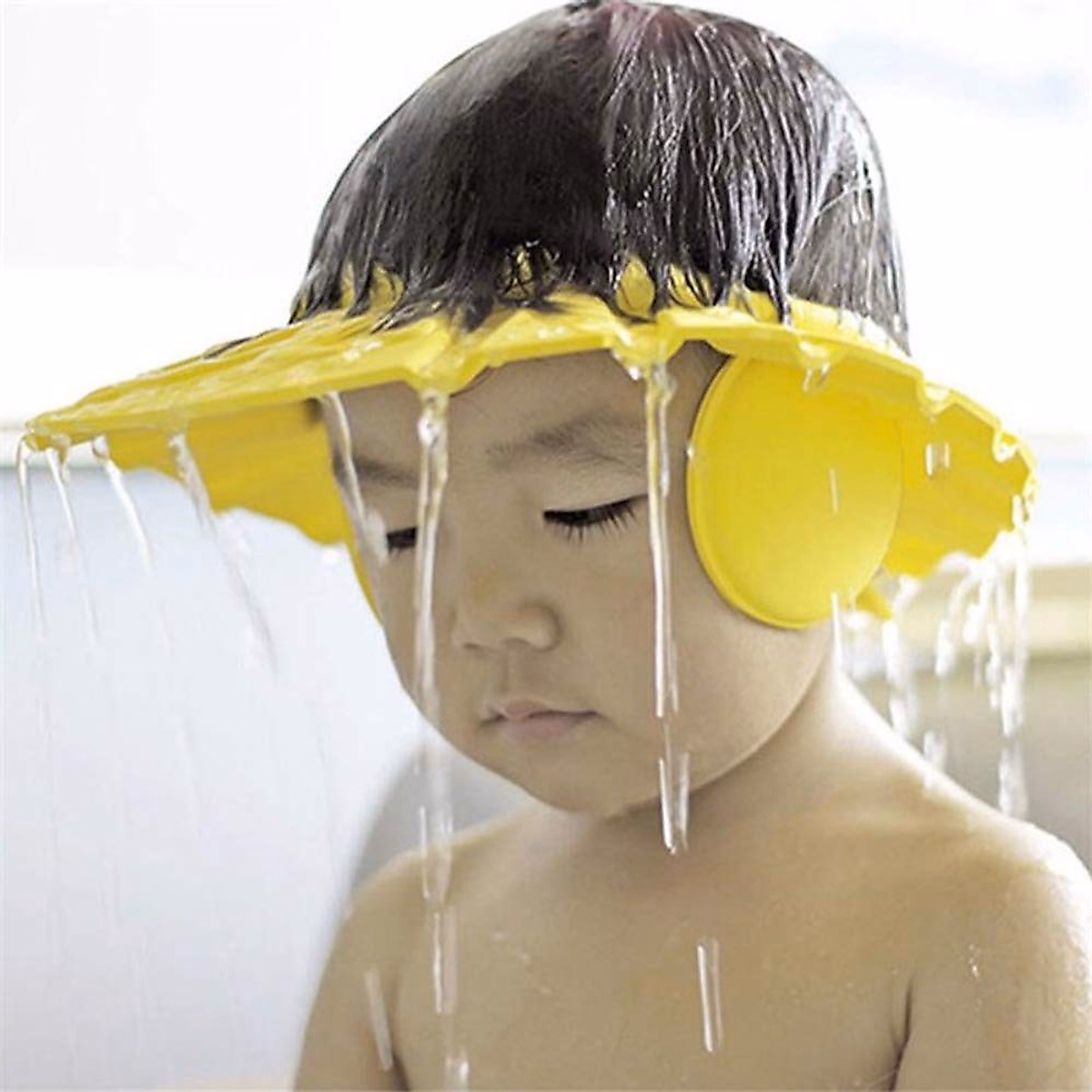 3PCS Baby Shower Cap for Washing Hair, Kids Bathing Hat Protect Baby’s Eye and Ear, Shampoo Shield Visor Guard for Toddler Infant Child 789987