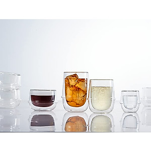 KINTO 23106 KRONOS Double Wall Iced Tea Glass, 11.8 fl oz (350 ml), Heat Resistant Glass, Microwave and Dishwasher Safe, Gift Present