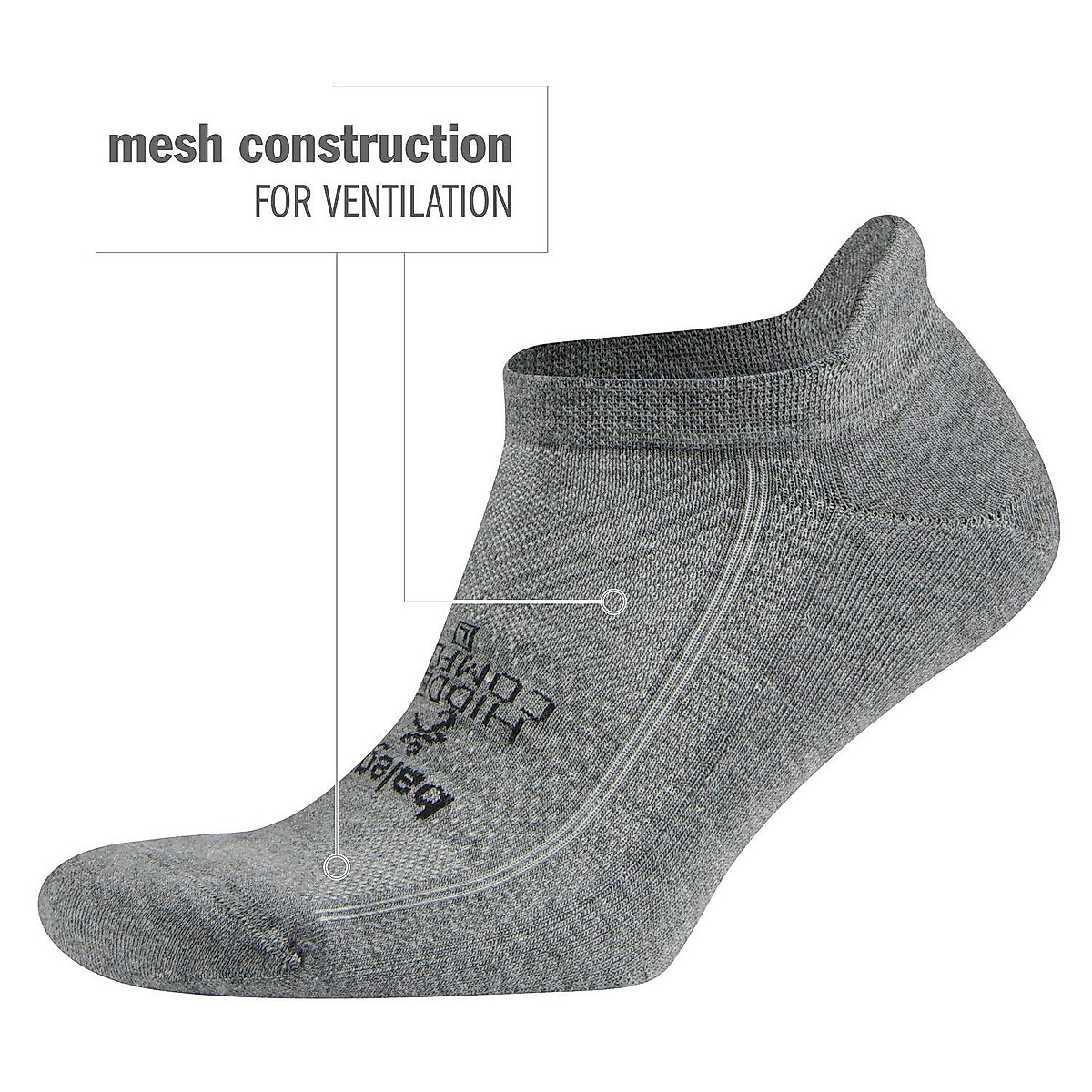 Balega Hidden Comfort No-Show Running Socks for Men and Women (1 Pair),Cherry/Denim, Medium