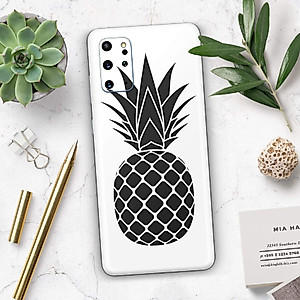 DesignSkinz Flat Pineapple Protective Vinyl Decal Wrap Skin Cover Compatible with The Samsung Galaxy S20 (Screen Trim & Back Glass Skin)