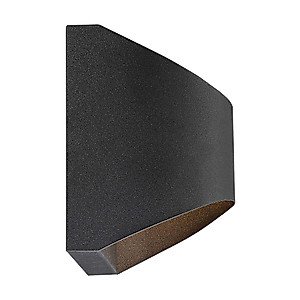 Possini Euro Design Ratner Modern Outdoor Wall Light Fixture Black LED Downlight Dark Sky 5 1/2" for Exterior Barn Deck House Porch Yard Patio Outside Garage Front Door Garden Home Roof Lawn