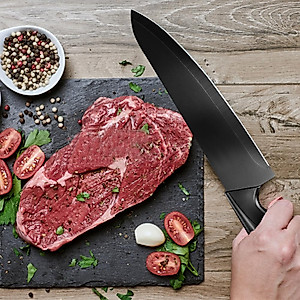 Knife Sets for Kitchen, 15 Pieces Kitchen knives Set with Built-in Sharpener, High Carbon Stainless Steel Chef Knife Block Sets, Sharp & Rust Resistant Dishwasher Safe