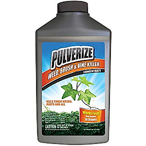 Pulverize PWBV-C-032, Brush Killer Concentrate Fast Acting, Non-Staining Weed Vine, 32 Ounce