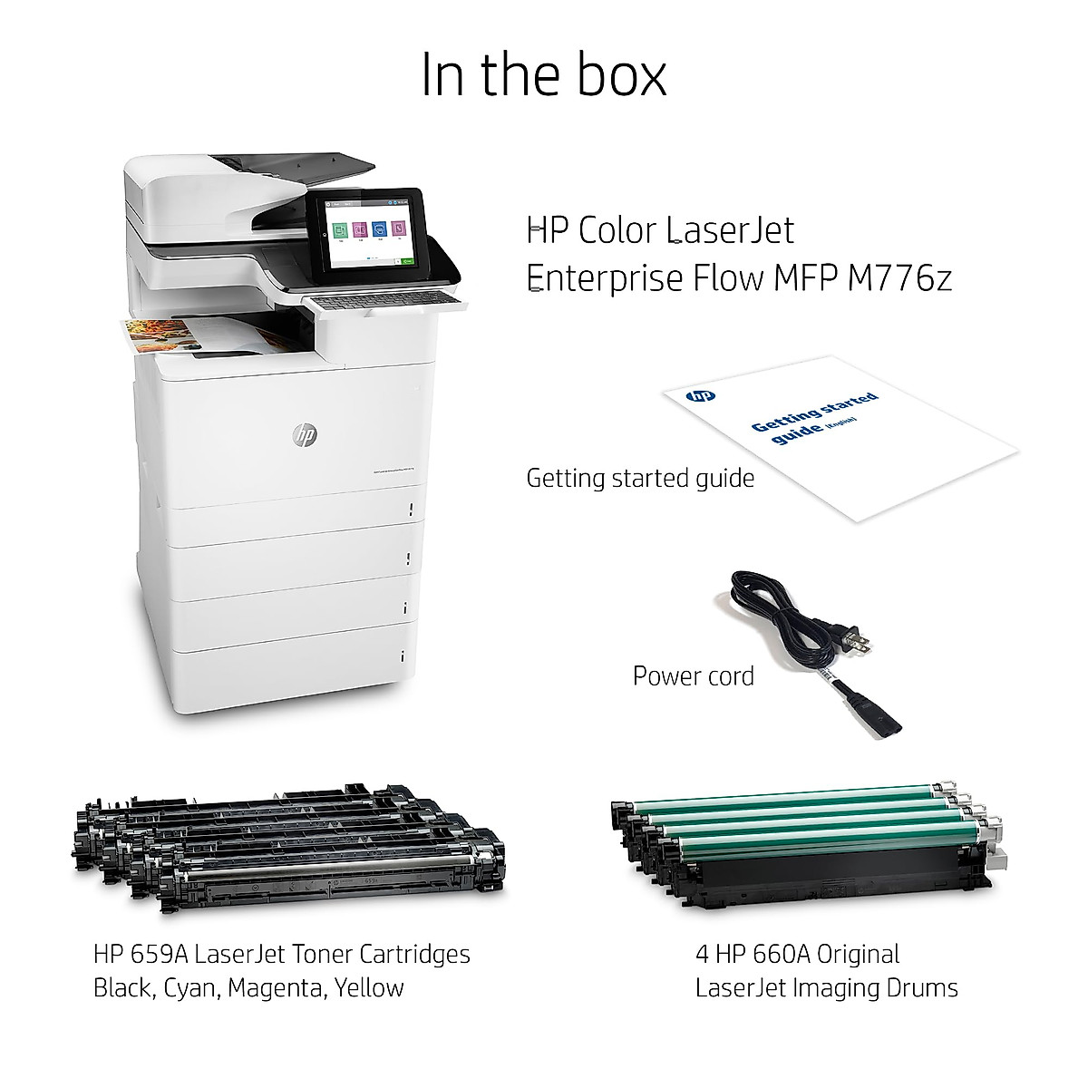 HP Color LaserJet Enterprise Flow Multifunction M776z All-in-One Wireless Duplex Printer with JetIntelligence (3WT91A)