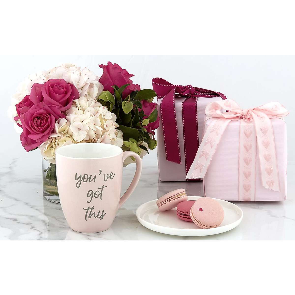 Violette8 Inspirational Coffee Mugs for Women With You've Got This Motivational Quote on Both Sides :: Made of Durable China, Dishwasher & Microwave Safe :: Beautifully Boxed for Gift Giving 14 oz