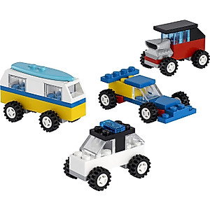 LEGO Classic 30510 90 Years of Cars 71 Piece Iconic Cars Toy Set Polybag with 4 Mini Build Cars for Builders Aged 4 and Up, Multicolor