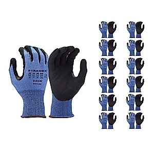 Pyramex GL613C Series Nitrile Micro Foam Safety Gloves Touchscreen Capability 2X Large