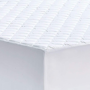 Truly Calm Home for Health - Silver Cool Collection - King Mattress Pad (78" x 80") - Antimicrobial Treatment, White