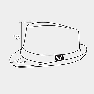 The Hat Depot Light Weight Classic Soft Cool Mesh Crushable Fedora hat (L/XL, Black)