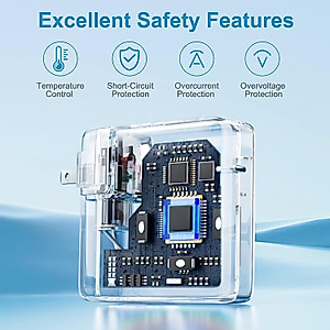 MacBook Pro Charger 96W USB C Charger for MacBook Pro 16, 15, 14, 13 inch 2024, 2023, 2022, 2021, M3 M2 M1 Mac Book Air USB C Laptop Power Adapter with LED, 5A Cable Charging