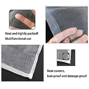 Sirozi 3 Pack Garden Barrier Net with Drawstring, 4.5 x 3.5 Feet Plant Protect Cover Mesh Tomato Vegetable Barrier Bag for Against Bird Squirrels