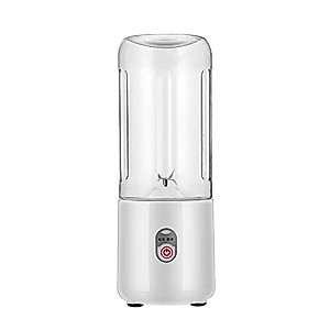 Pomojonbi Portable Blender Rechargeable Fruit Juice Mixer 6 Blades Electric Shake Cup Blender Smoothie Ice Crush Cup White