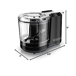 Black+Decker HC150B 1.5-Cup One-Touch Electric Food Chopper, Capacity