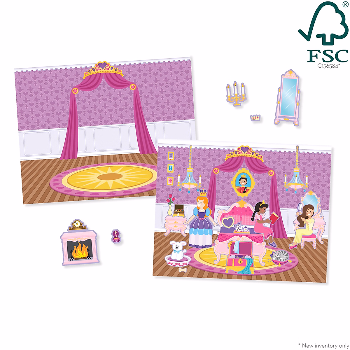 Melissa & Doug Reusable Sticker Pad: Princess Castle - 200+ Stickers And 5 Scenes