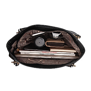 Montana West Large Tote Bag for Women Purses and Handbags Shoulder Bag with Removable Coin Pouch,MWC2-187BK