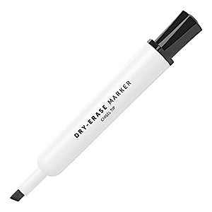 Office Depot Low-Odor Dry-Erase Markers, Chisel Point, Black, Pack Of 12, BY1066-BK