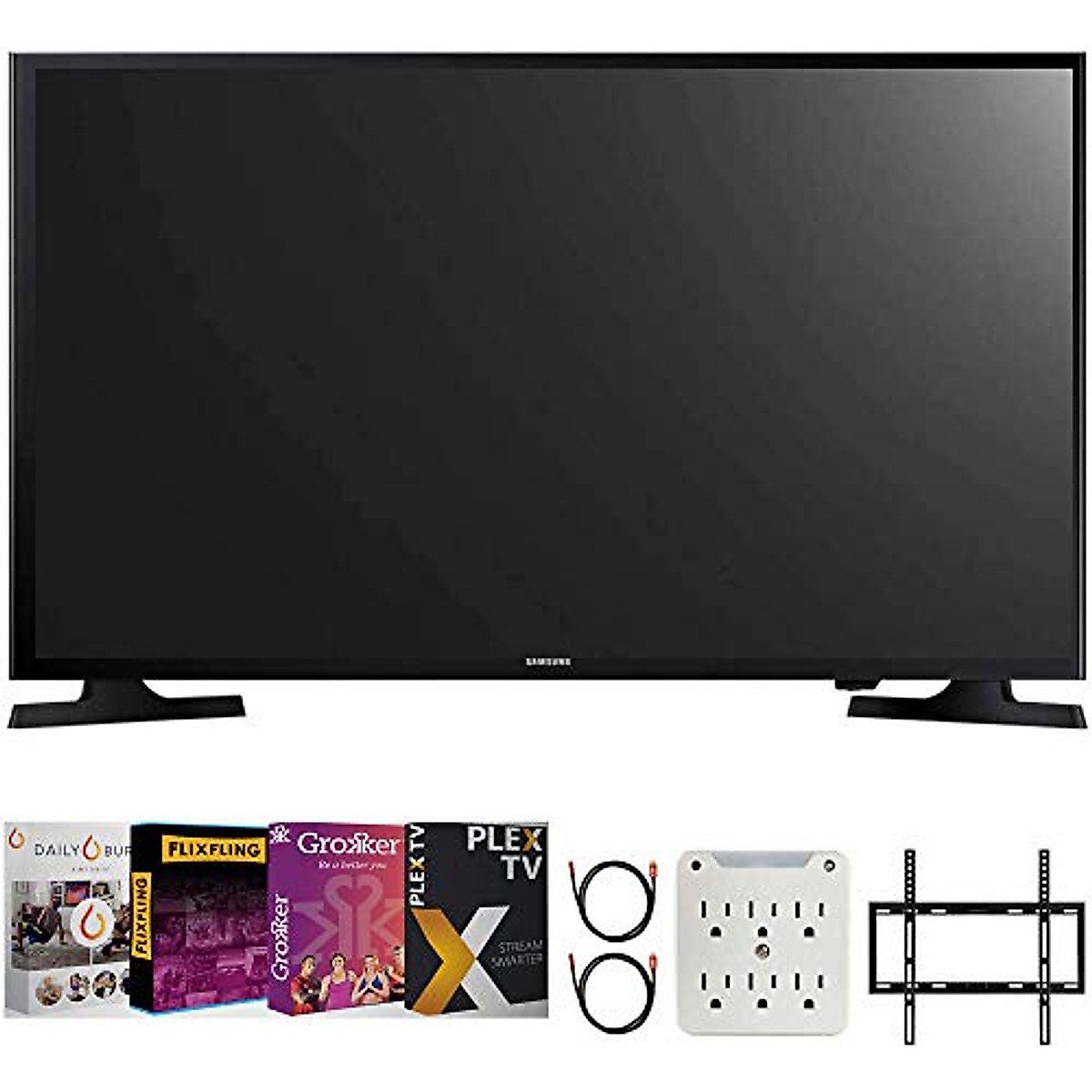 SAMSUNG UN32M4500B 32"-Class HD Smart LED TV Bundle with Premiere Movies Streaming + 19-45 inch TV Flat Wall Mount + 2X 6FT 4K HDMI 2.0 Cable + 6-Outlet Surge Adapter
