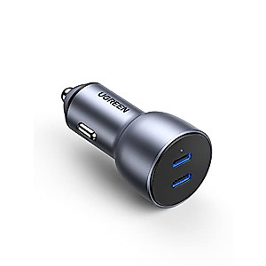 UGREEN USB C Car Charger, 40W Type C Car Charger Dual PD 20W Fast Car Charger Adapter Compatible with iPhone 14/13/12/11, iPad Pro/Mini/Air, Galaxy S23/S22/S21/S20/S10/Note 20, Pixel 5/4/3