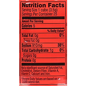 HERB-OX Beef Bouillon Cubes, Beef Stock Seasoning, 25 Ct, 3.25 oz