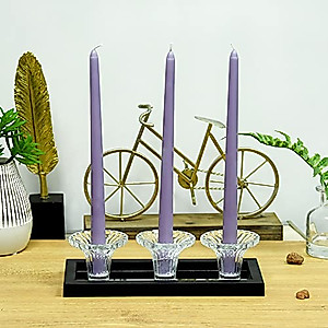Zest Candle Piece, 12-Inch, Lavender Taper Candles, 12", 12 Count
