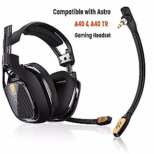 weishan A40 Mic, Microphone Replacement for Astro A40 / A40 TR Gaming Headset on PS5, PS4, Xbox One, PC, Mac, Phone, Noise Cancelling 3.5mm Black