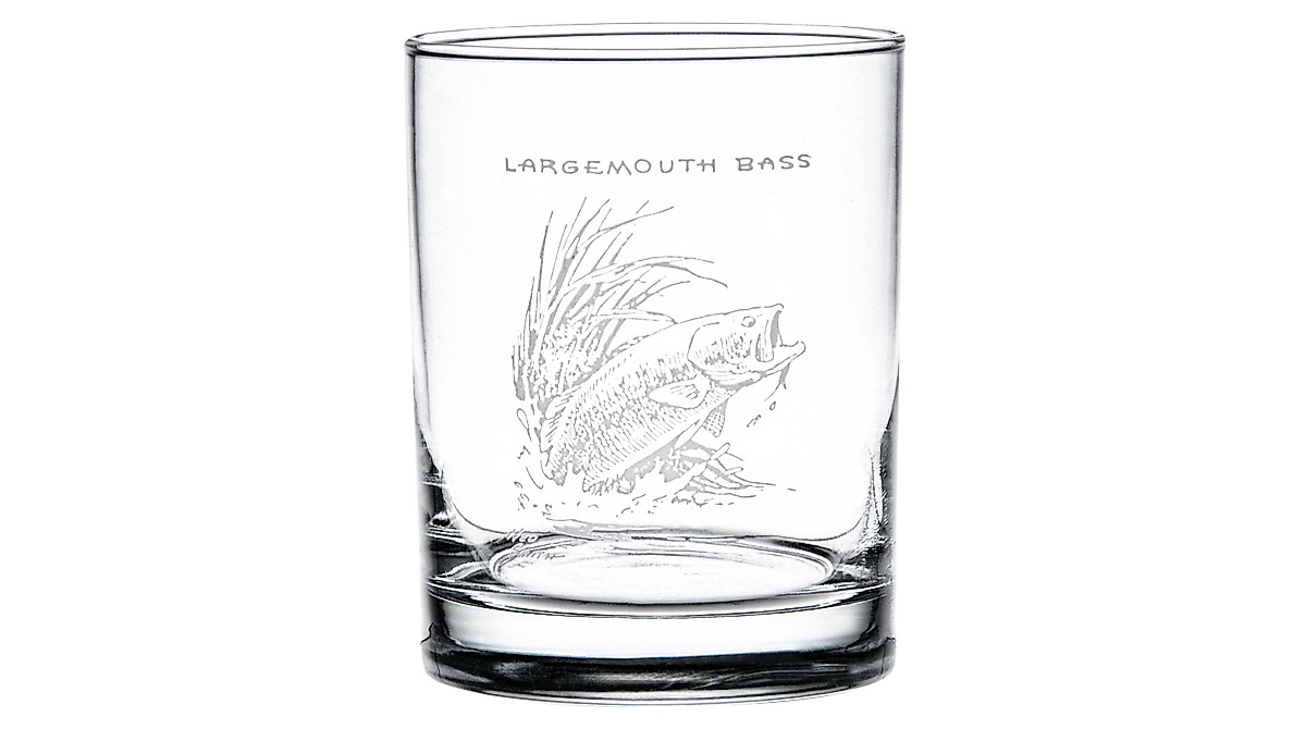 Culver Ned Smith Freshwater Fish Glass Set of 4
