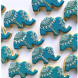 Cute Elephant Cookie Cutter, 4.25" Made in USA by Ann Clark