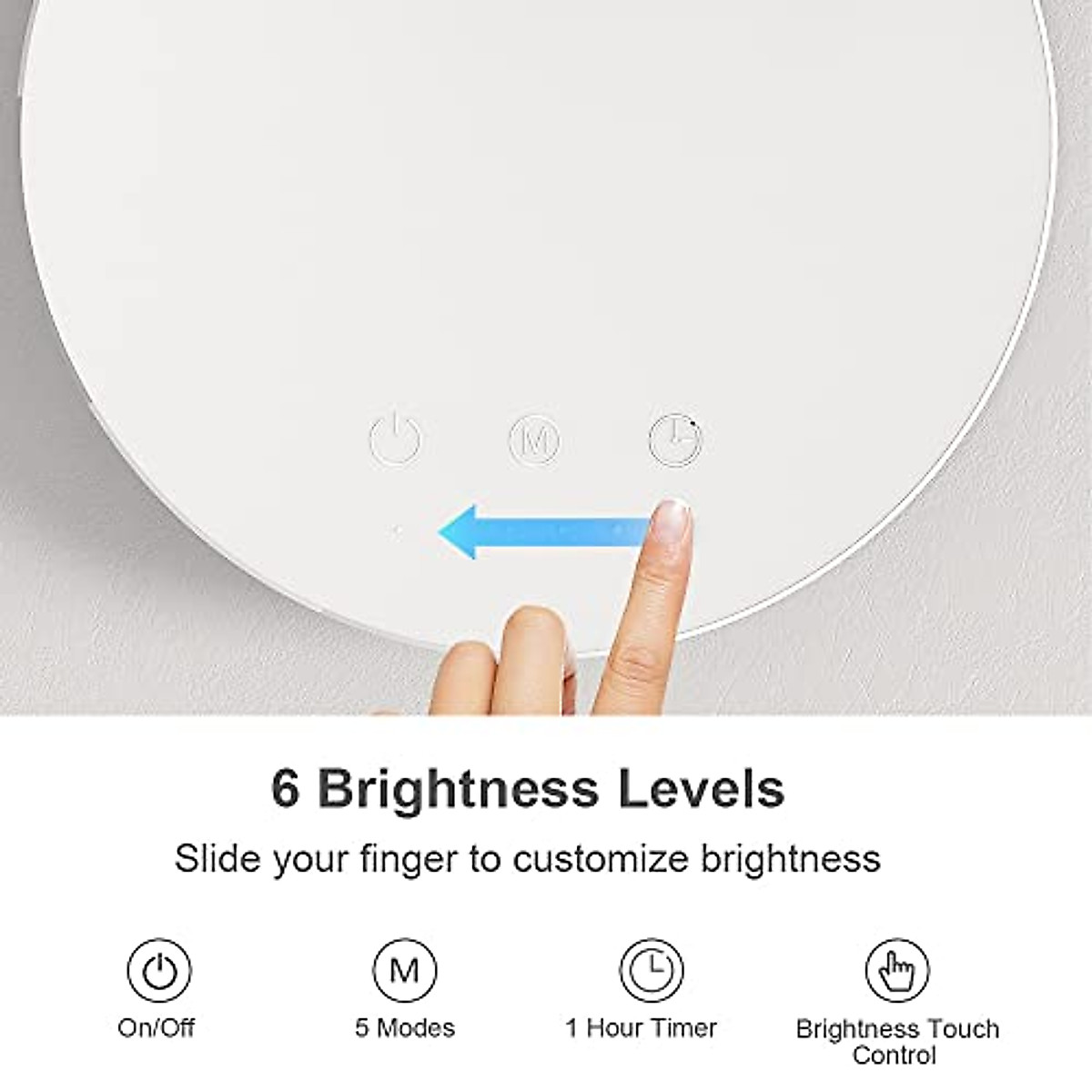 Orlian LED Desk Lamp, Table Lamp with Touch Control USB Charging, Eye-Caring Desk Lamp Aluminum Multiple Angle Adjustments LED Light for Office, Home, Reading and More,White