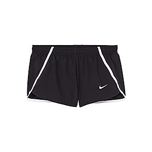 Nike Girl's Dry Sprinter Shorts (Little Kids/Big Kids) Black/White/White SM (7-8 Big Kid)