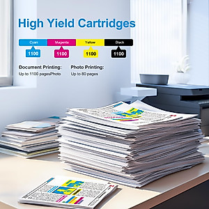 Uniwork Remanufactured Ink Cartridge Replacement for Epson 252XL Ink Cartridges Combo Pack 252 XL T252XL Compatible with Workforce WF-3640 WF-3620 WF-7110 WF-7710 WF-7720 WF-7620 Printer (8 Pack)