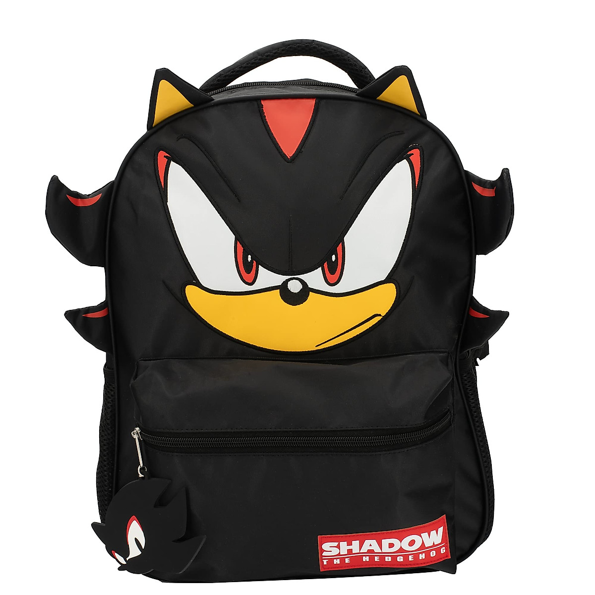 AI ACCESSORY INNOVATIONS Sonic The Hedgehog Backpack for Boys & Girls , Bookbag with Adjustable Shoulder Straps & Padded Back, Sonic 16 Inch Schoolbag with 3D Features, Durable School Bag for Kids
