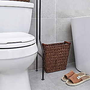 GRANNY SAYS Bundle of 2-Pack Woven Wastebasket for Organizing & 2-Pack Woven Storage Baskets for Bathroom