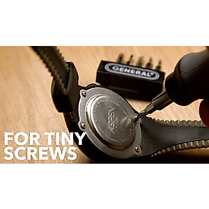 General Tools Precision Cordless Electric Screwdriver #500 with Six Bits and Quick Change Chuck, Handles Difficult, Repetitive Screw-Fastening Jobs