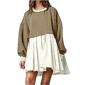 jxsoyen My Orders Placed Oversized Sweatshirt for Women Crewneck Mini Dress Long Sleeve Pullover Tops Relaxed Fit Sweatshirts Trendy Outfits Gifts Cards ropa en ofertas de liquidacion mujer