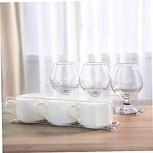 BUGUUYO 10pcs Dividing Partition L-Shaped Shelf Separator Closet Divider Closet Shelf Organizer Clear Bookshelf Separator Supermarket Shelf Dividers Plastic Shelves Towel PVC Vertical Tray