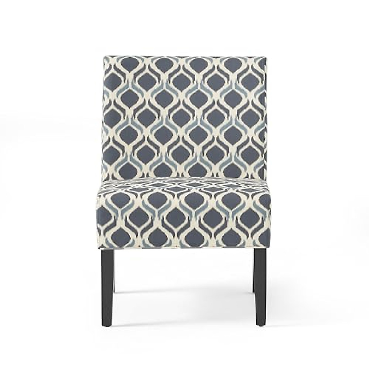 Christopher Knight Home Kassi Fabric Accent Chairs, 2-Pcs Set, Blue / Navy
