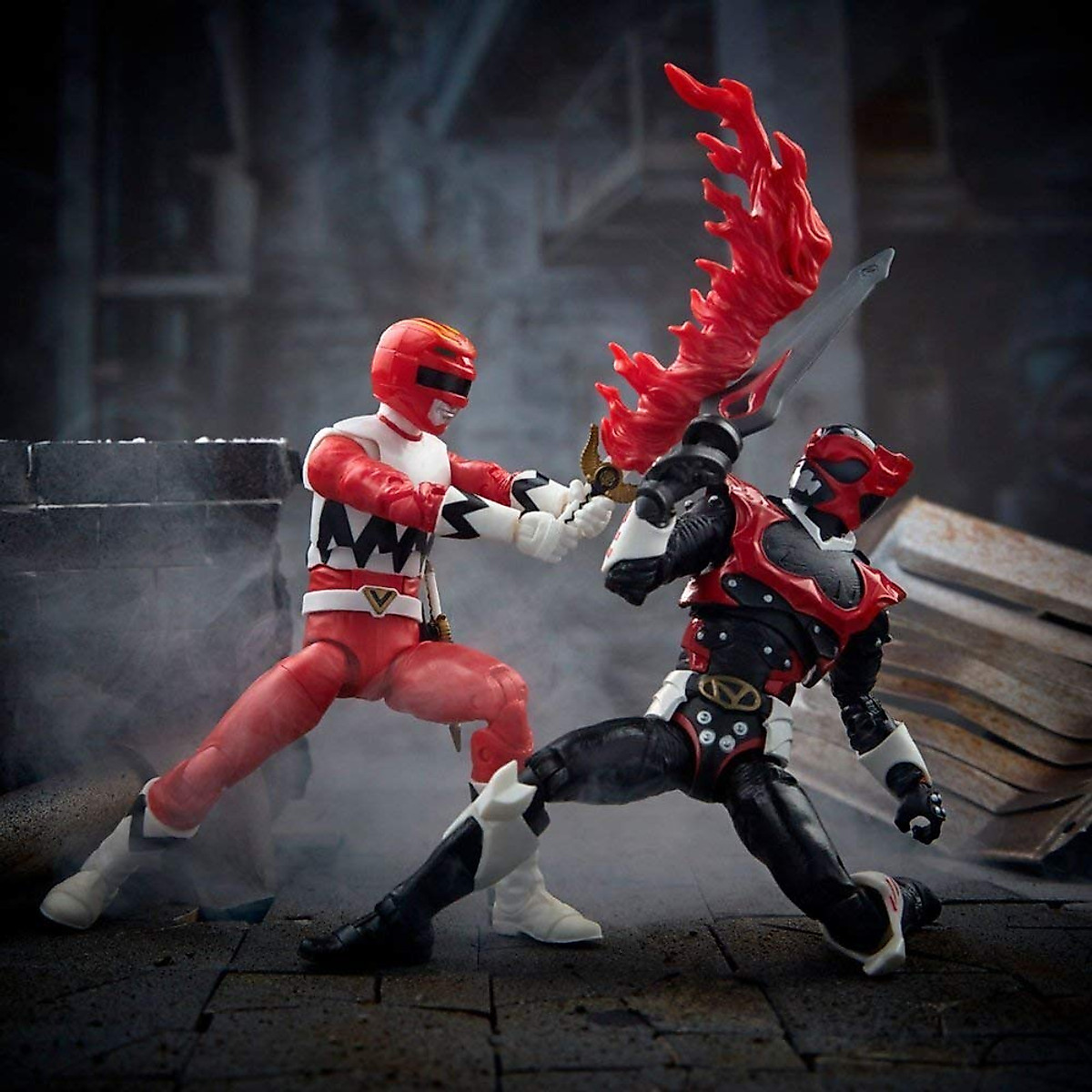 Power Rangers Lightning Collection in Space Psycho Red Ranger and Lost Galaxy Red Ranger 6-Inch Action Figures