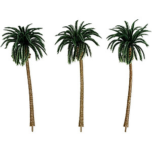 Miniature Model Palm Trees for Dioramas, DIY Crafts (5 Sizes, 15 Pieces)