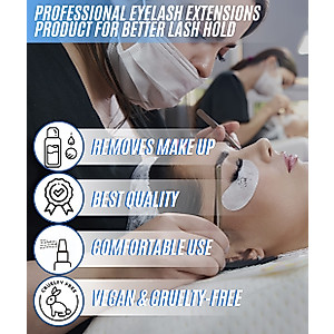 Eyelash Extension Primer/Cleanser (1.35fl.oz/40ml) Stacy Lash/Protein Oil Remover/Increase Adhesive Bonding Power Retention/Pretreatment for Individual Semi Permanent Extensions Glue Supplies