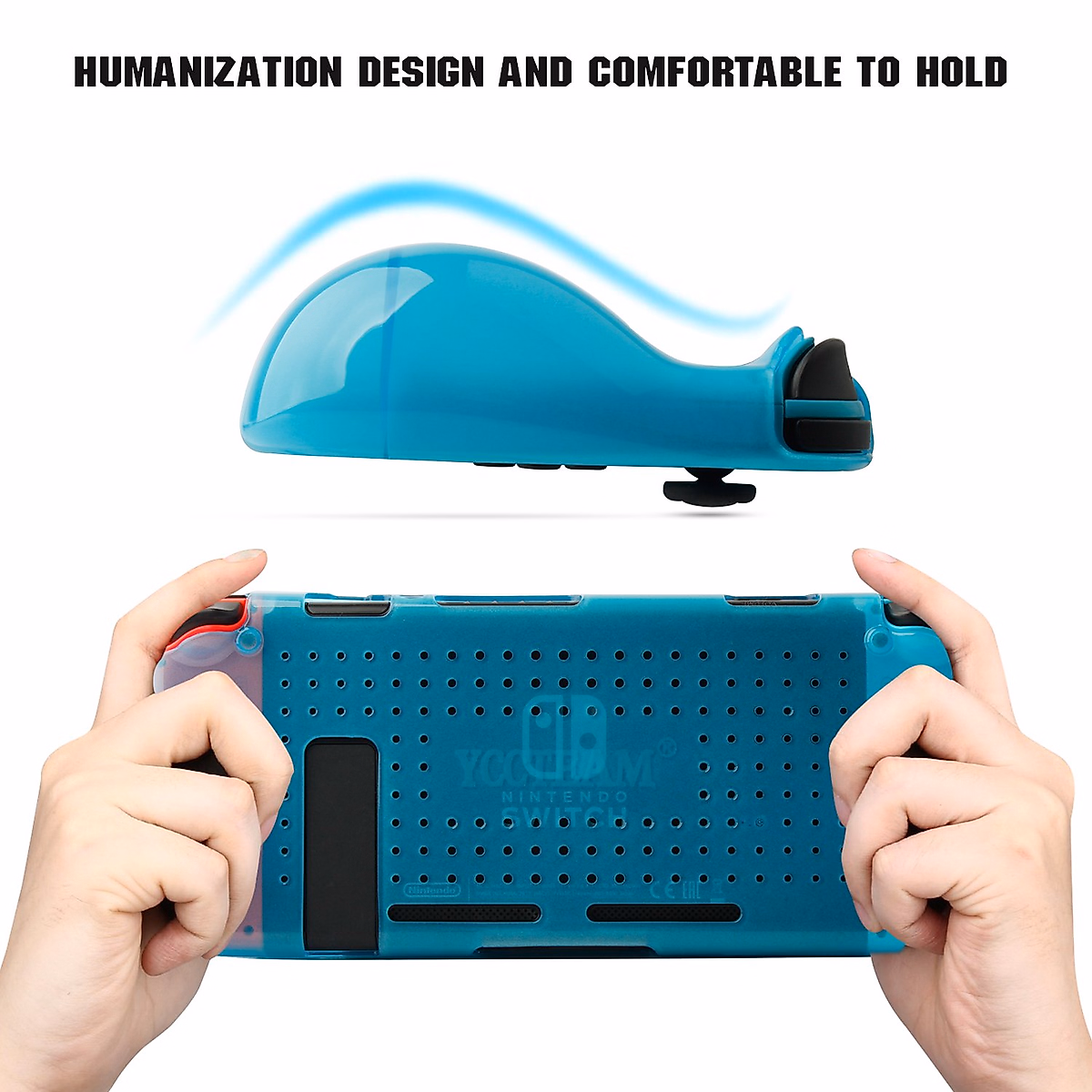Airmate Switch Carrying Case Compatible with Nintendo Switch/Switch OLED (Blue)