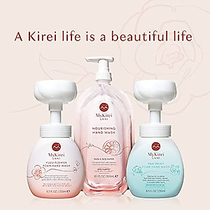 MyKirei by KAO Foaming Hand Soap with Japanese Yuzu Flower, Nourishing Hand Wash, Paraben/Cruelty Free and Vegan Friendly, Sustainable Bottle, Pump 8.5 Ounce Citrus